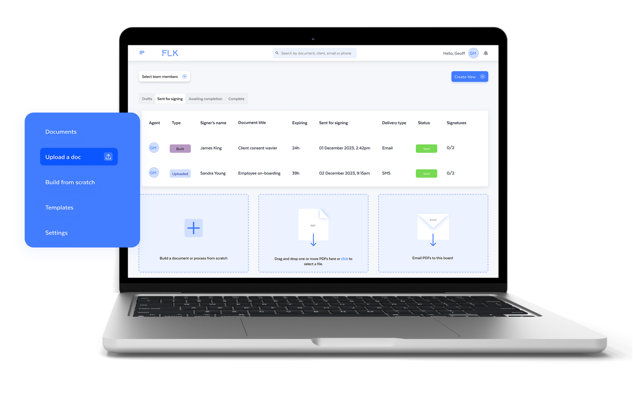 FLK it over - 2 min Setup - 14 day free trial